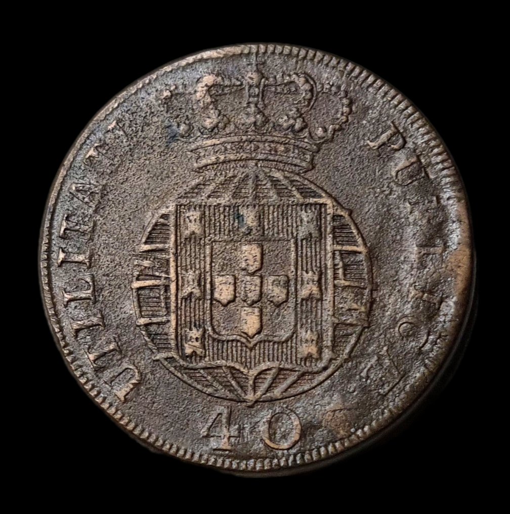 Portugal. D. João VI (1816-1826). Pataco (40 Reis) 1823 - Legenda ...
