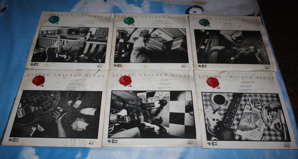 Living Chicago Blues - 6 x Lps Complete Series - Various Blues Artists - LP Albums (multiple ...