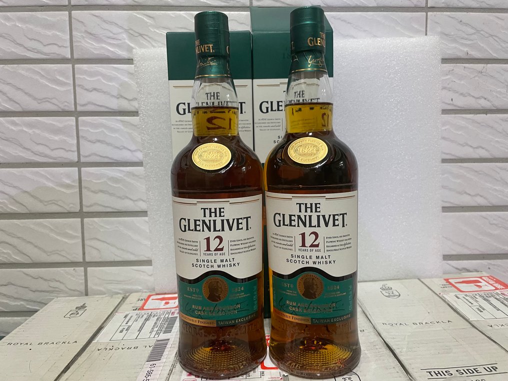 The Glenlivet 12 years old Taiwan Exclusive - Original bottling - 700ml - 2 bouteilles - Catawiki