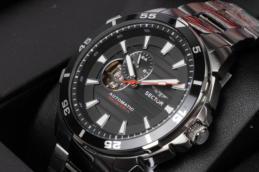 Sector - ADV 2500 - Automatic - Dual Time & Skeleton - 100 m - 43 mm ...