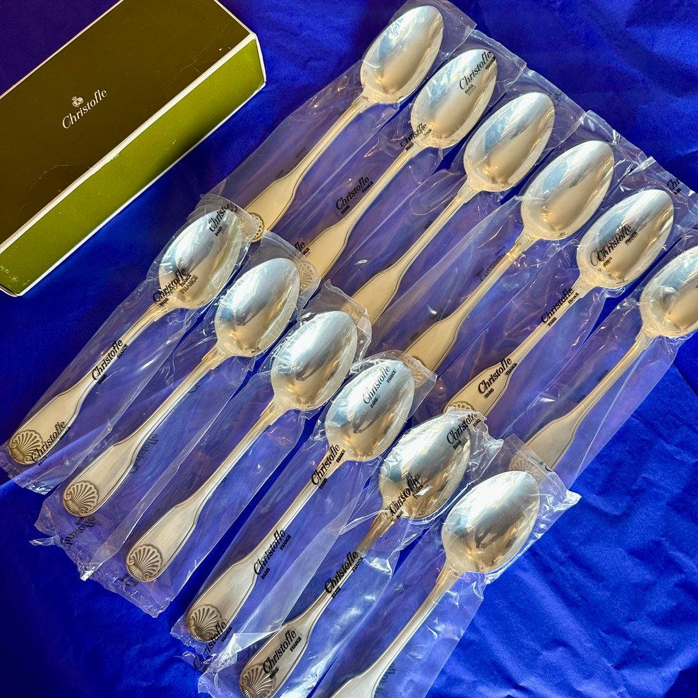 Christofle - Spoon (12) - Sell me - Silverplated - Soup Spoon - auction online Catawiki