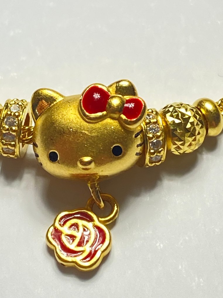 No Reserve Price - Bracelet - 23 kt. Yellow gold Diamond (Natural) - auction online Catawiki