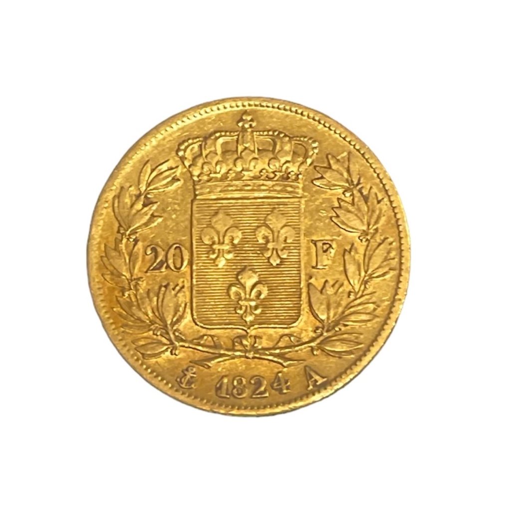 France. Louis XVIII. 20 Francs 1824-A, Paris - auction online Catawiki