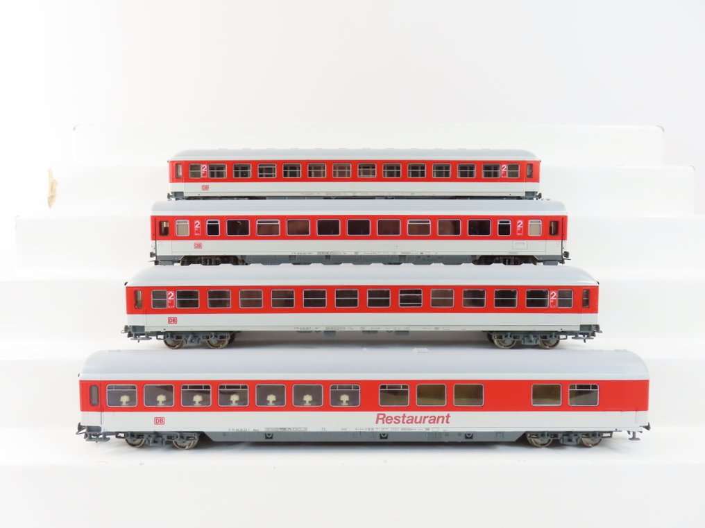 Roco H0 - o.a. 45087 - Model train passenger carriage (4) - 4x 4-axle express train carriages ...
