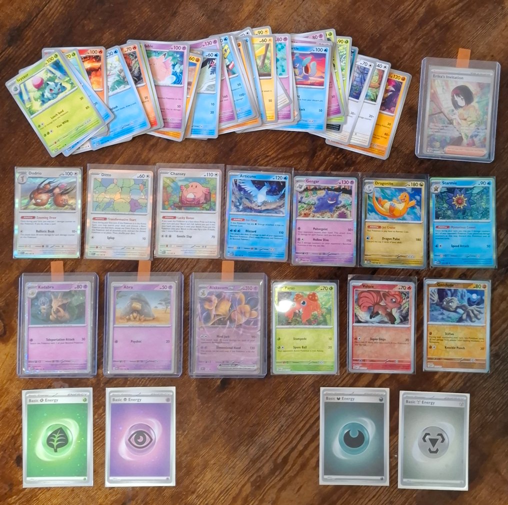 Pokémon - 92 Mixed collection - Scarlet and violet 151, Holo , reverse ...