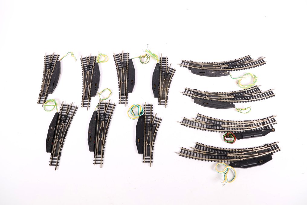 Minitrix, Roco N - 4961/4963/4966/4967 - Model train tracks (11) - Pack ...
