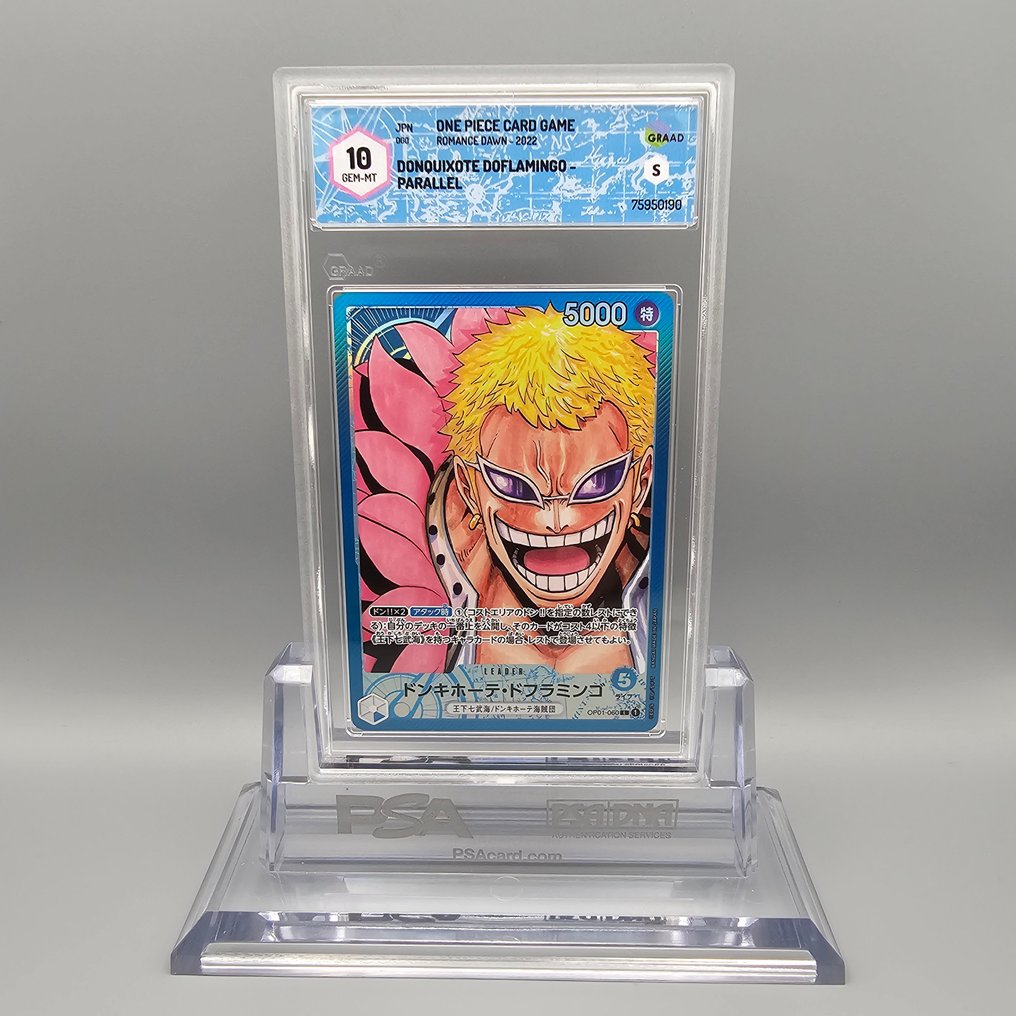 Donquixote Doflamingo [Parallel] OP01-060 L Graded card - Graad 10 - auction online Catawiki