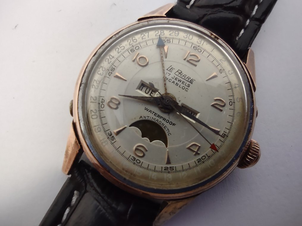 Le Phare - Full Calendar Moon Phase Cal. Valjoux 89 - No Reserve Price ...