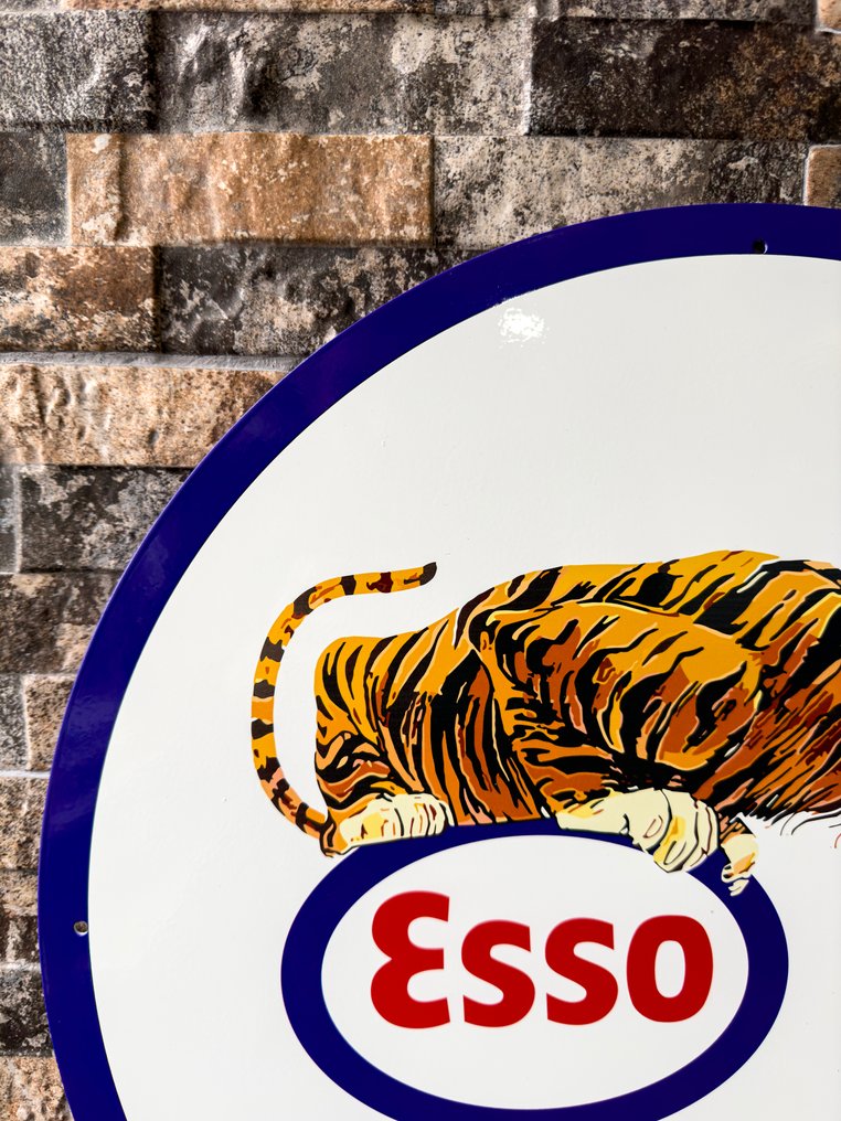 Esso - Sign - XL (50 cm) Esso vintage sign - Metal - auction online ...