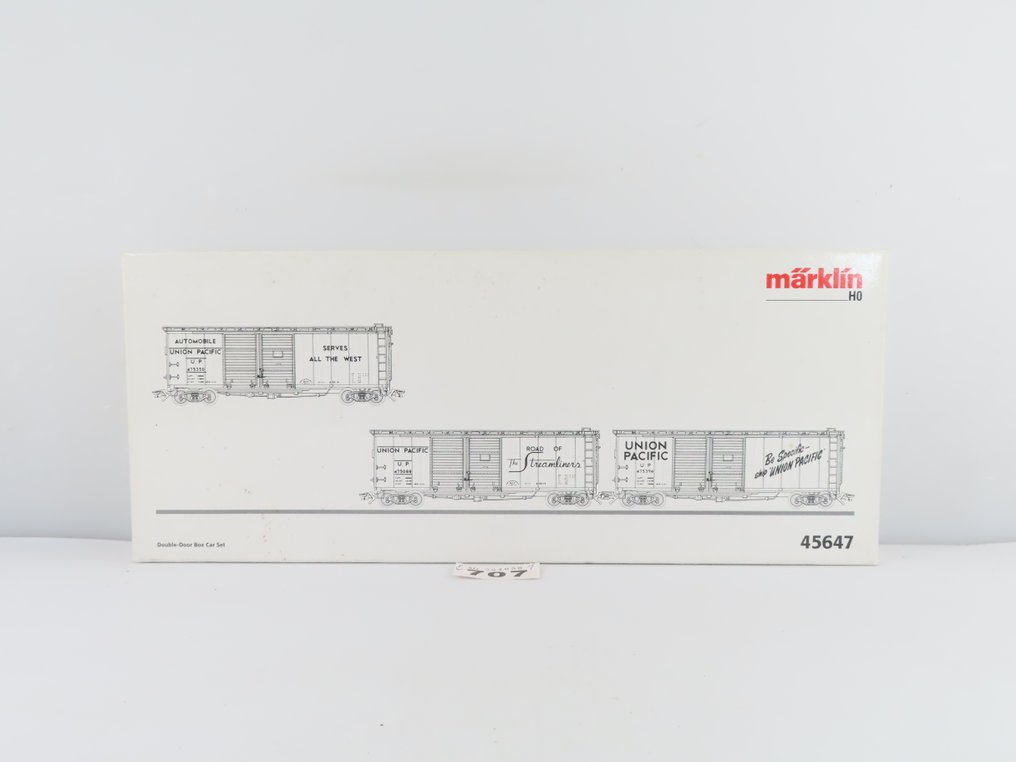 Märklin H0 - 45647 - Model train freight wagon set (1) - 3-piece ...