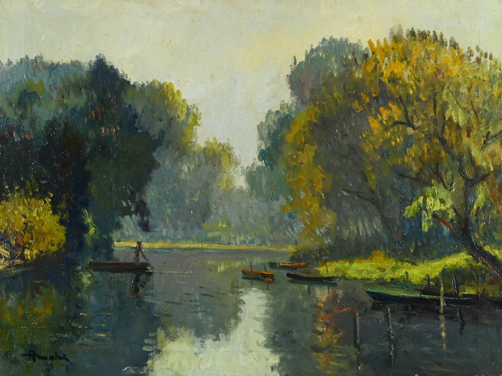 Albert Malet (1905-1986) - Pont de l'Arche - auction online Catawiki