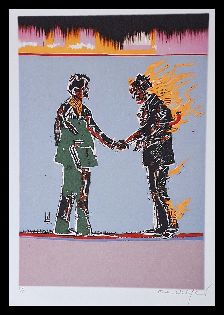 Triptychon Pink Floyd – Wish you were here - Tribute series - Icons Reimagined Jean-Michel ...