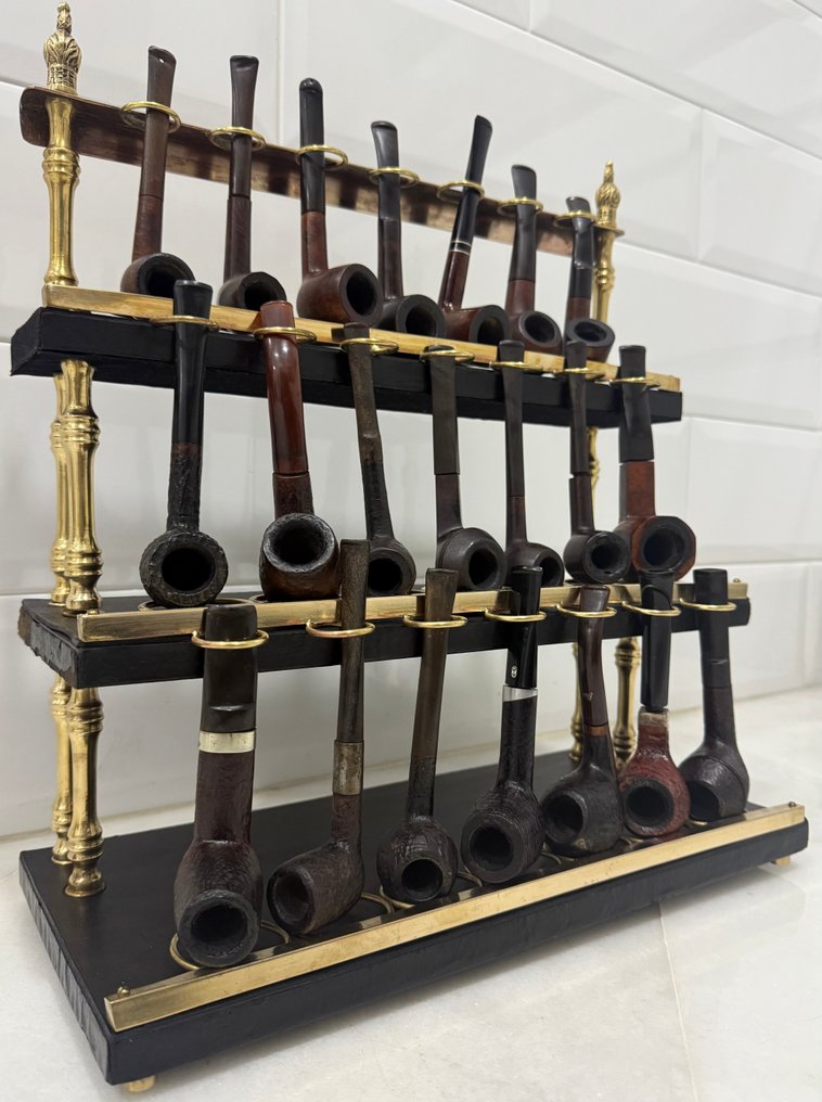 Pijpenkast (22) - Verguld brons - COLLECTIE 21 MEUBILAIR PIJPEN - online veiling Catawiki