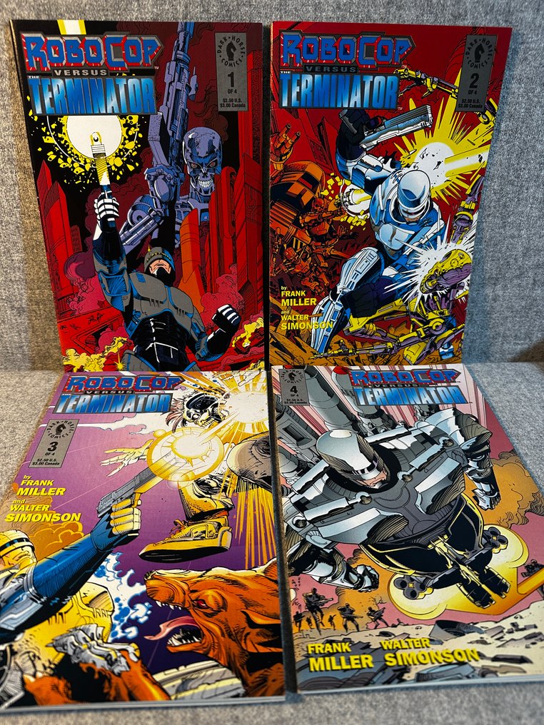 Robocop vs Terminator 1-4 - signiert von Frank Miller - 4 Comic - First ...
