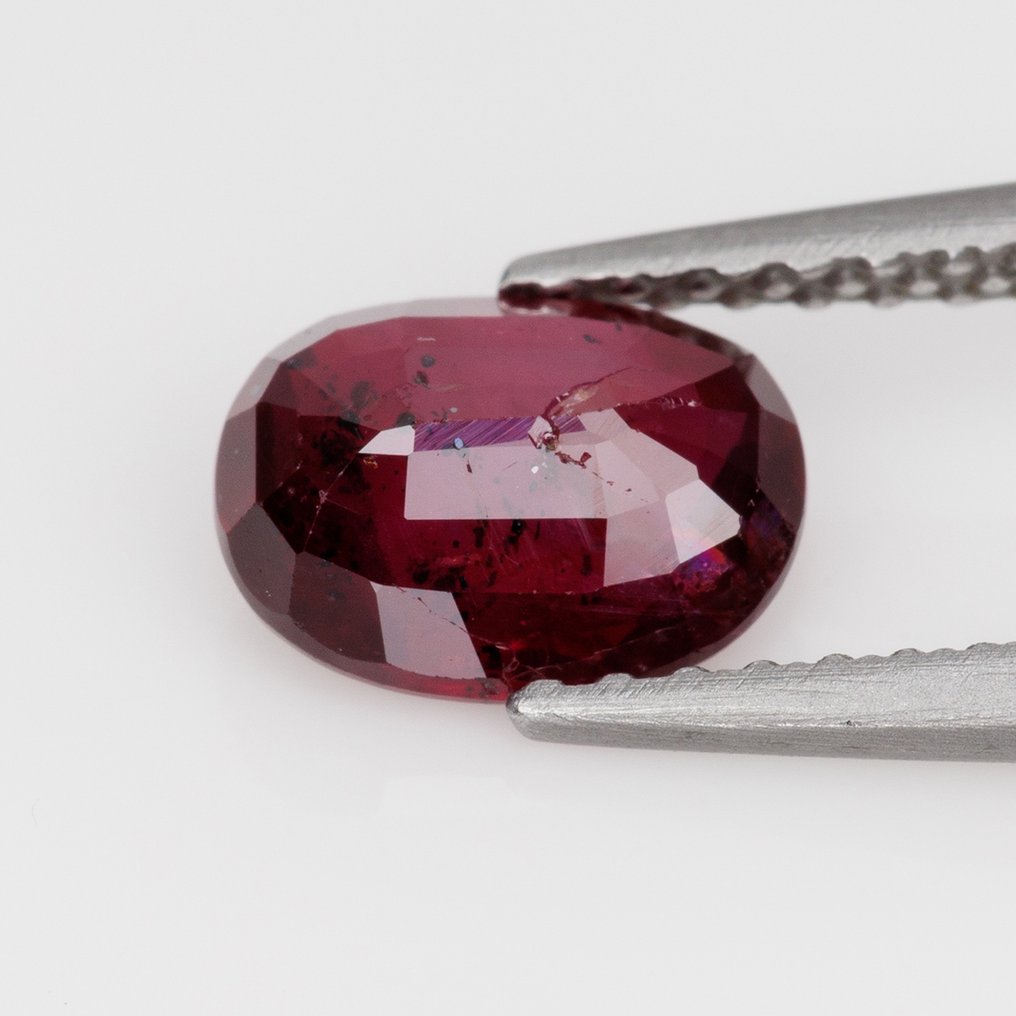 No Reserve Price Purple, Red Ruby - 1.05 ct - International Gemological ...