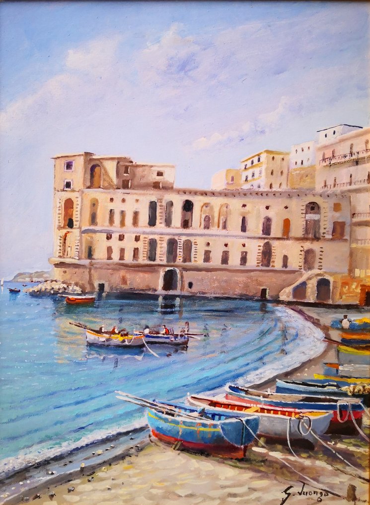 Giuseppe Luongo (1948) - Palazzo Donn' Anna, Napoli - Catawiki