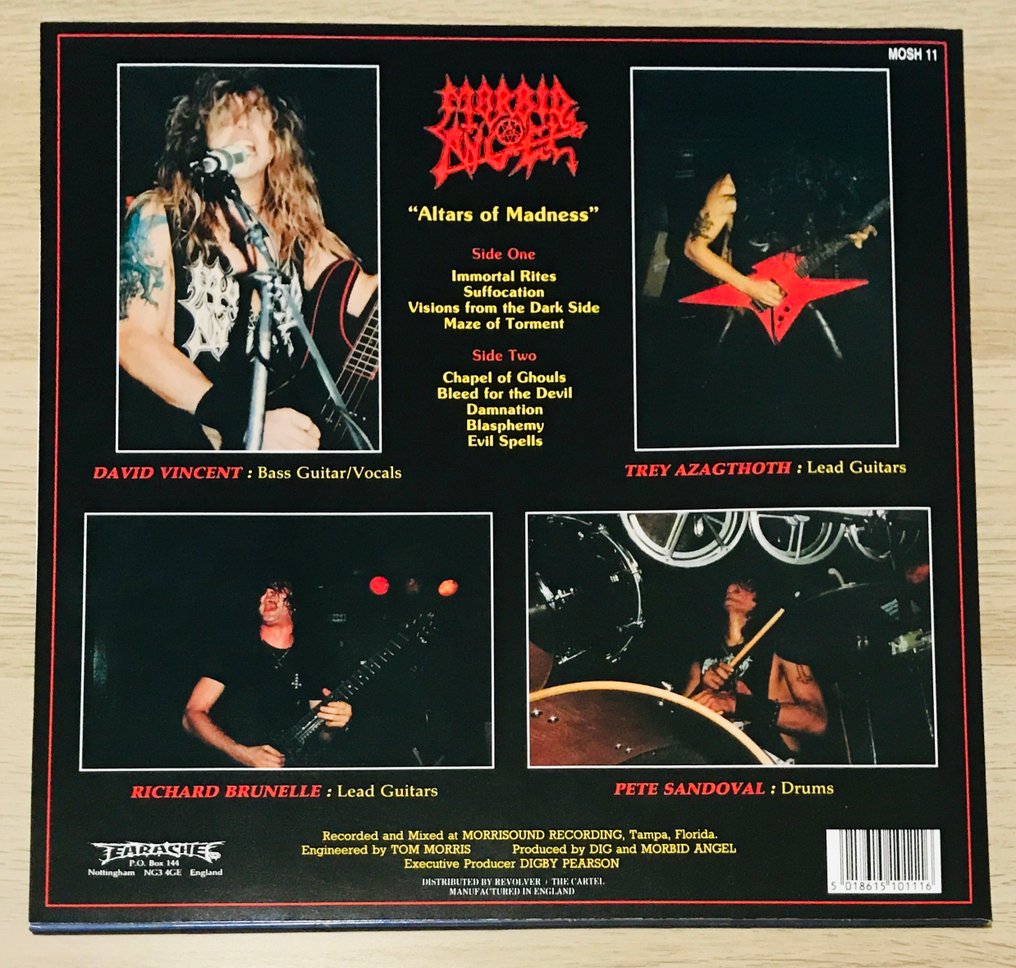 Morbid Angel - Altars of Madness / MOSH 11 / Please Read Description - LP Album (stand-alone ...