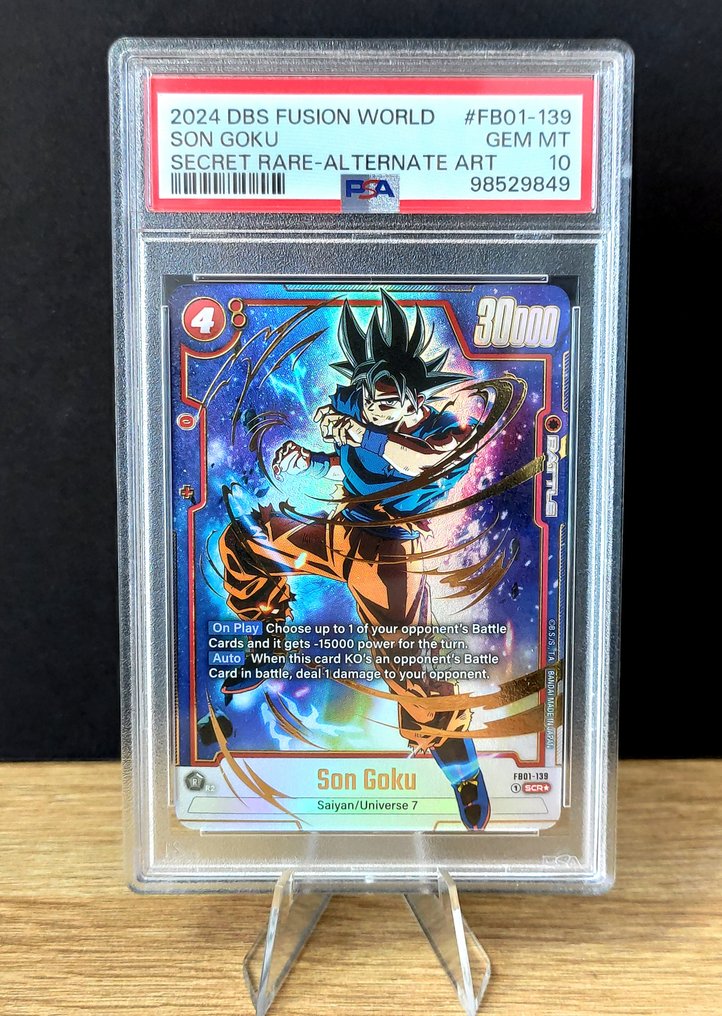 Dragon Ball Fusion World Graded card - FB01 - Son Goku - Secret Rare Alternate Art - PSA 10 ...