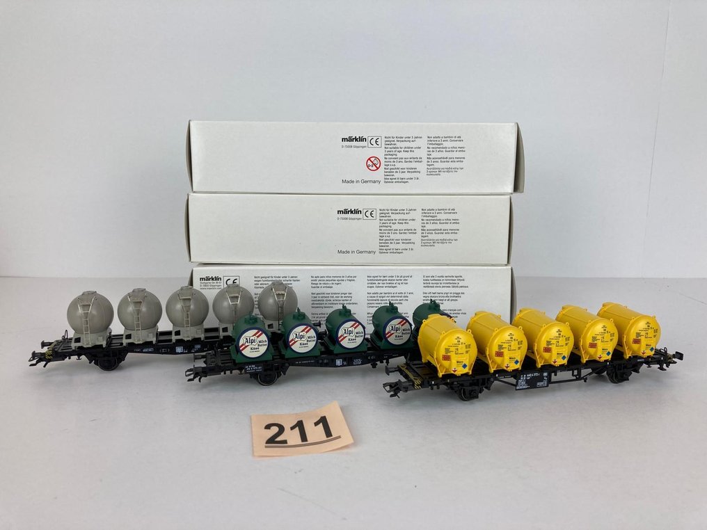 Märklin H0 - 48532/47671/48531 - Model train freight carriage (3 ...