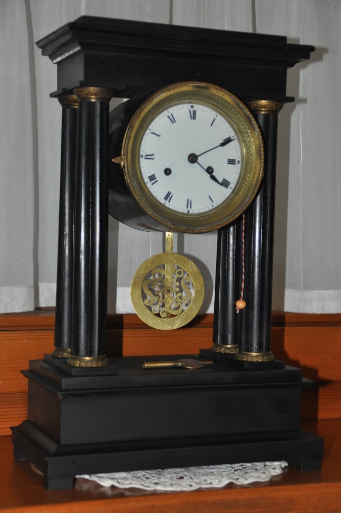 Reloj pórtico - Wiener Werkstätte Biedermeier - Madera dura - 1800-1850 - reloj biedermeier ...