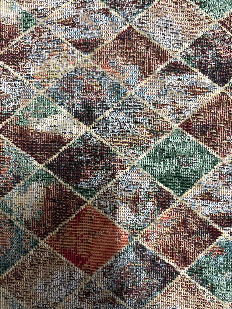 Gobelins upholstery fabric with exclusive design, modern diamond ...