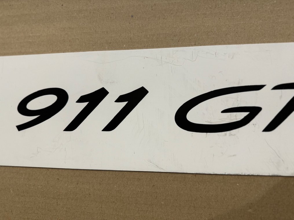 Porsche 911 GT3 official license plate cover - Porsche - auction online ...