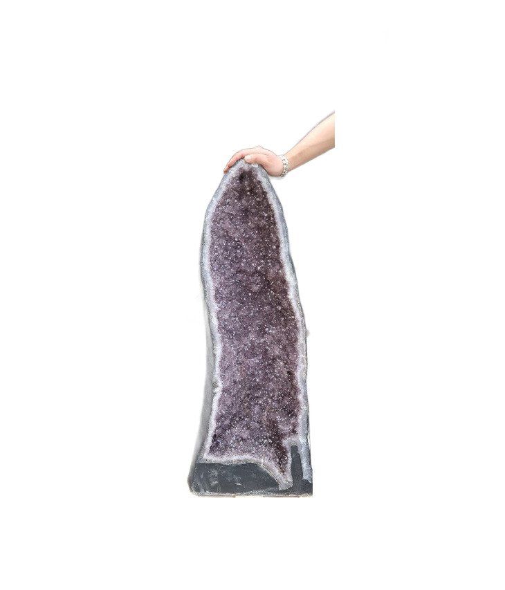 XXL Geode - Amethyst - Height: 91 cm - Width: 34 cm- 56 kg - auction ...