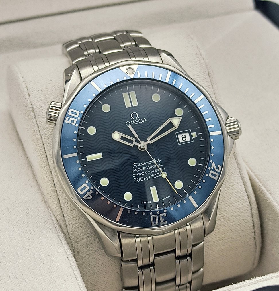 Omega - Seamaster Professional 300 Blue Wave Automatic - No Reserve ...