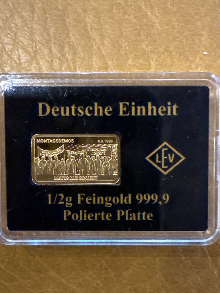 Germany. Gold Bar Montagsdemo - 1/2g (.999) (No Reserve Price) - auction online Catawiki