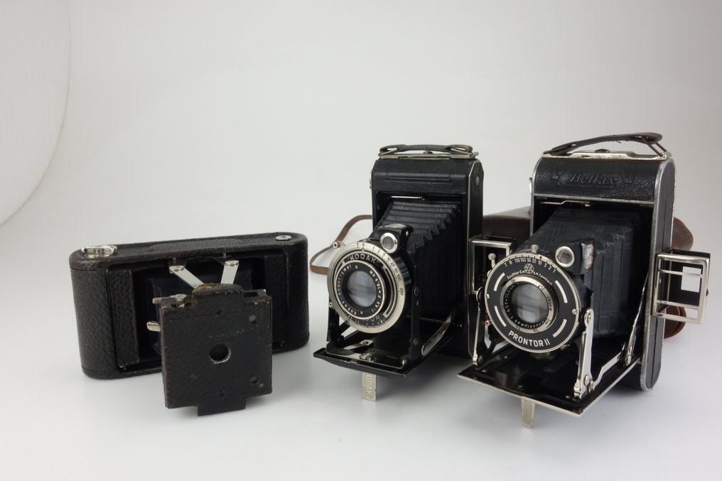 Kodak Vollenda 620 / Bellax / Kodak Folding Pocket 3x LOT (jd017 ...