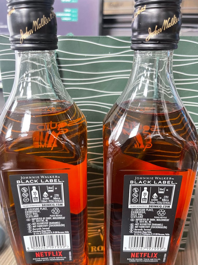 Johnnie Walker 12 years old Black Label - Squid Game limited edition ...