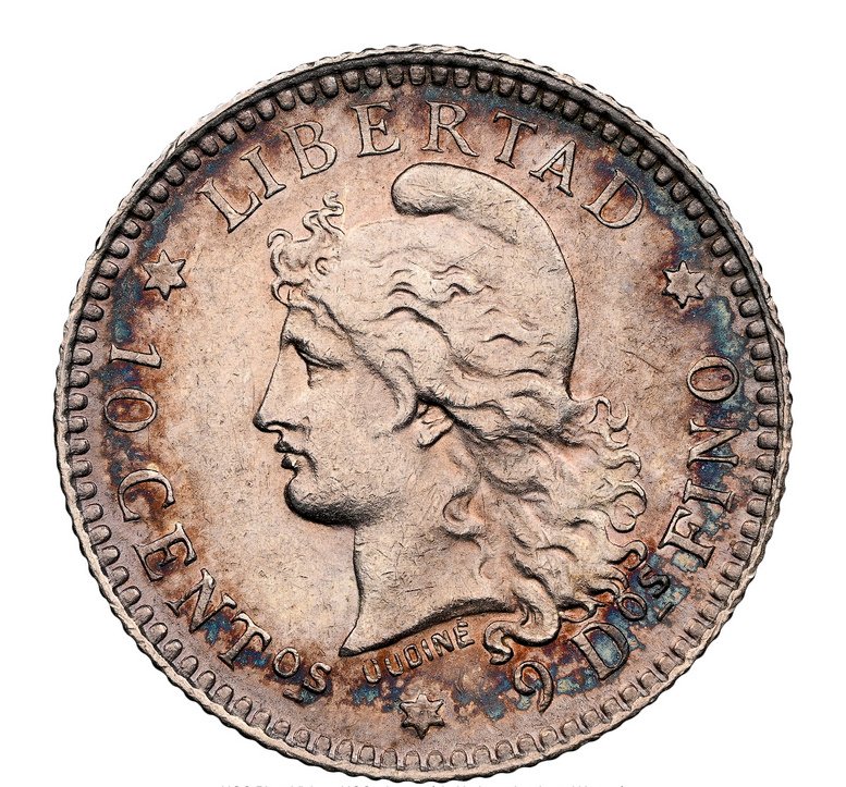 Argentina. 10 Centavos 1883 - NGC AU58 - auction online Catawiki