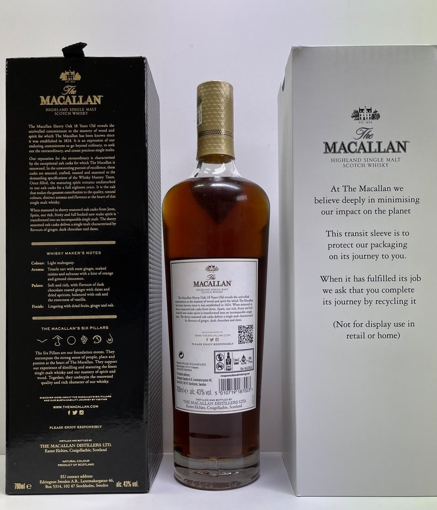 Macallan 18 Years Old Sherry Oak Cask 2023 Release Original