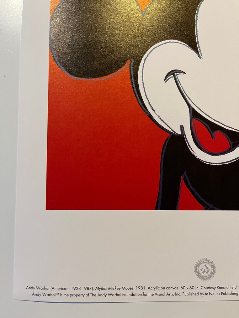 Andy Warhol (1928-1987) - Mickey Mouse - Catawiki