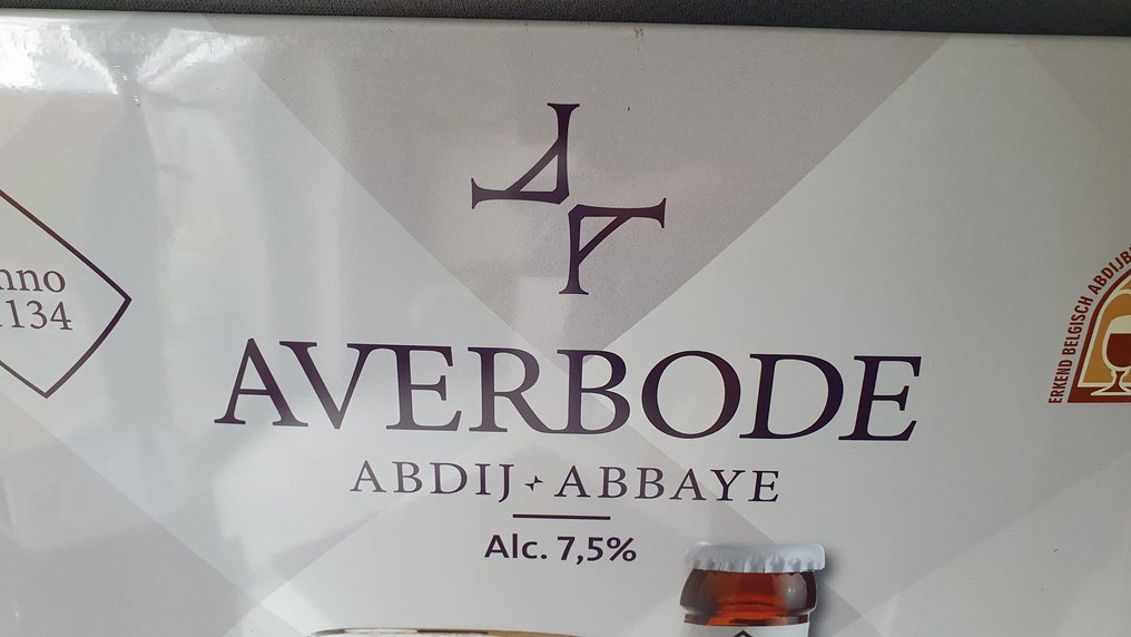 Averbode - Belgisch Bier - Sign (1) - Billboard - Lacquer, Metal - Catawiki