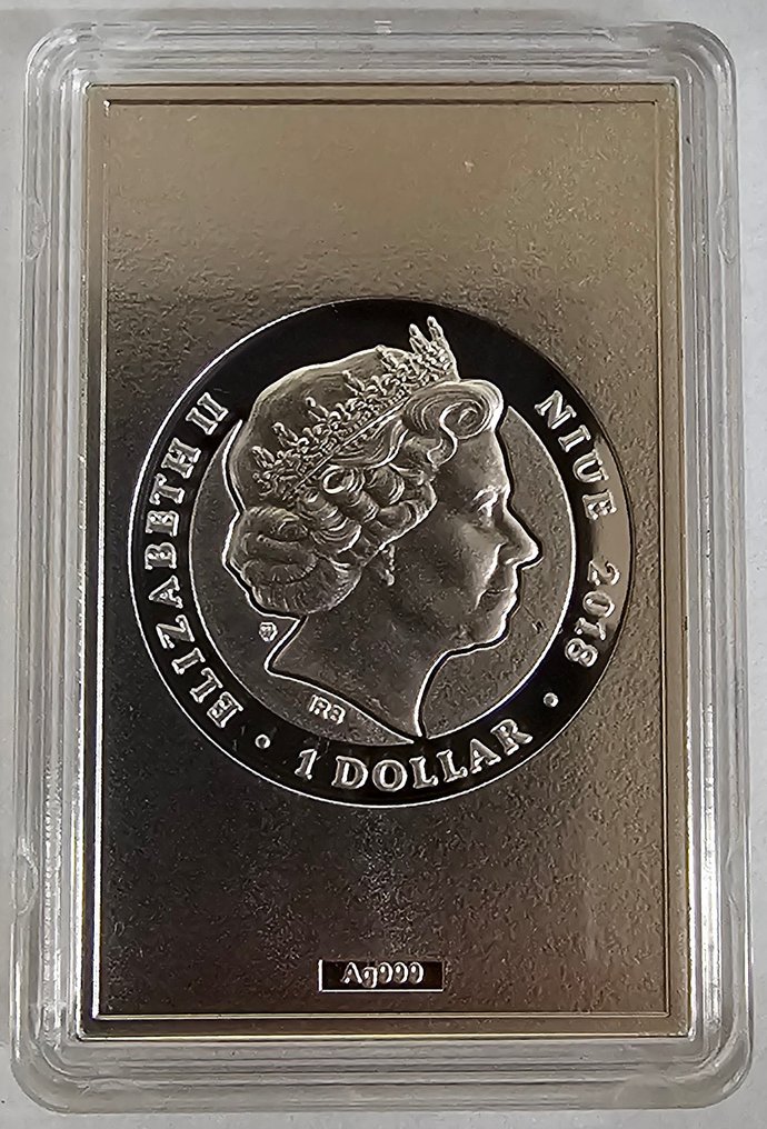 Niue. 1 Dollar 2018 Ghent Altar - Angels Playing, (.999) Proof (No Reserve Price) - Catawiki