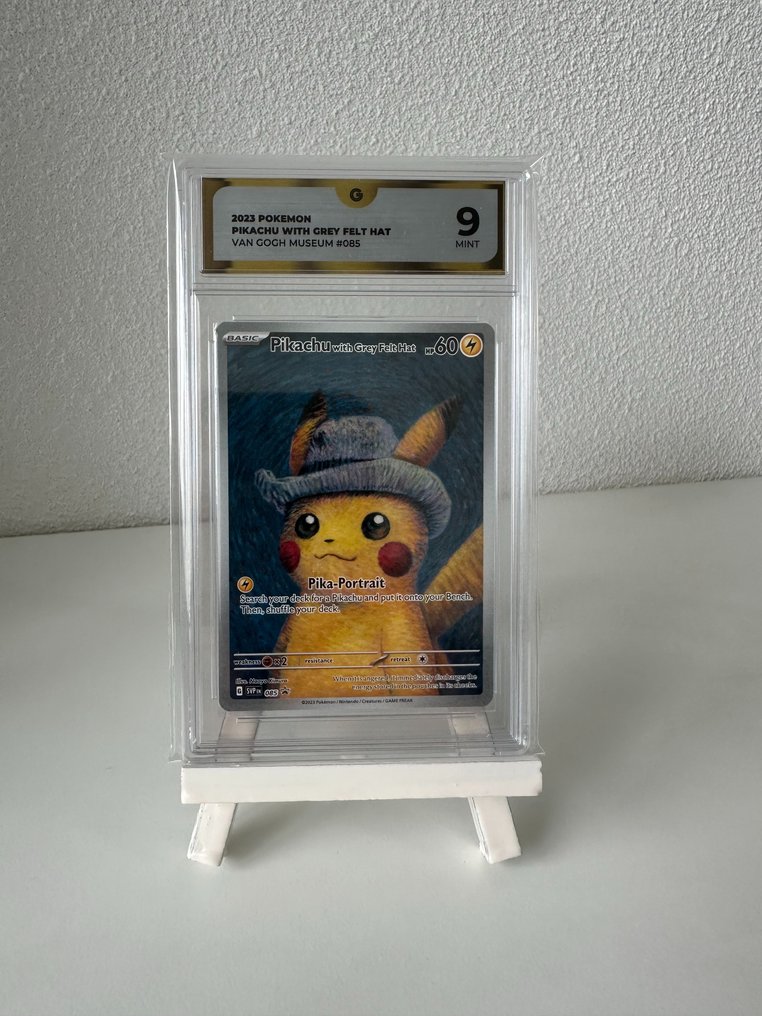 Pokémon - 1 Graded card - Pikachu, Pickachu With Grey Felt Hat #085 ...