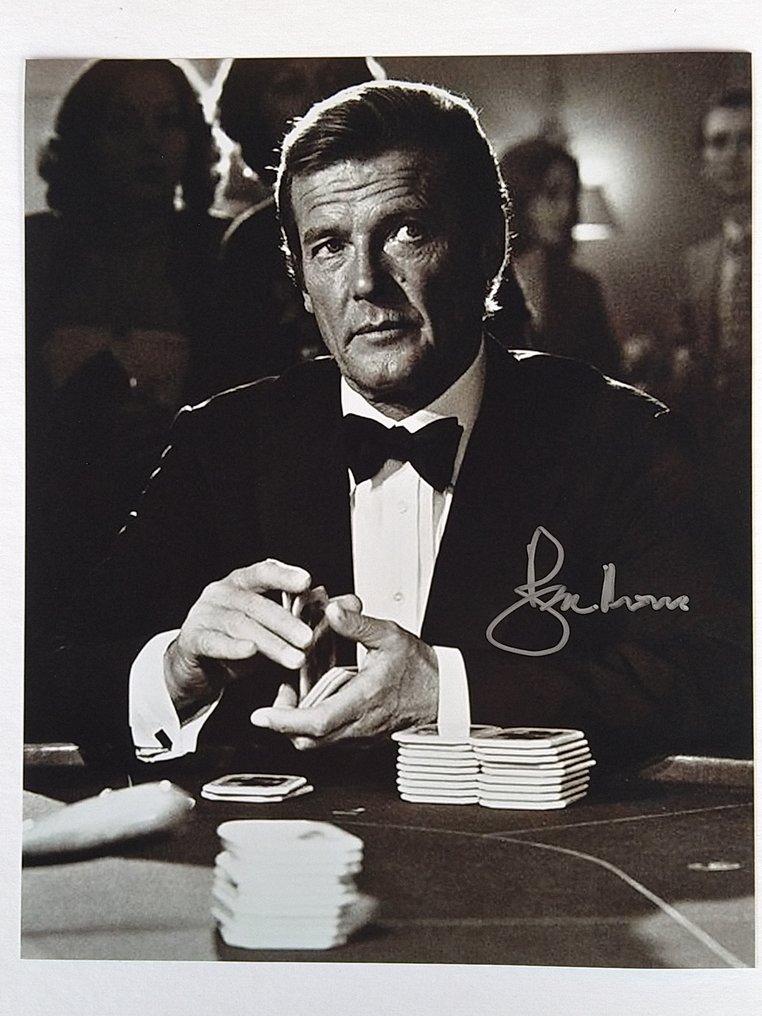 James Bond 007 For Your Eyes Only Sir Roger Moore As 007 Signed Photo With Coa Catawiki