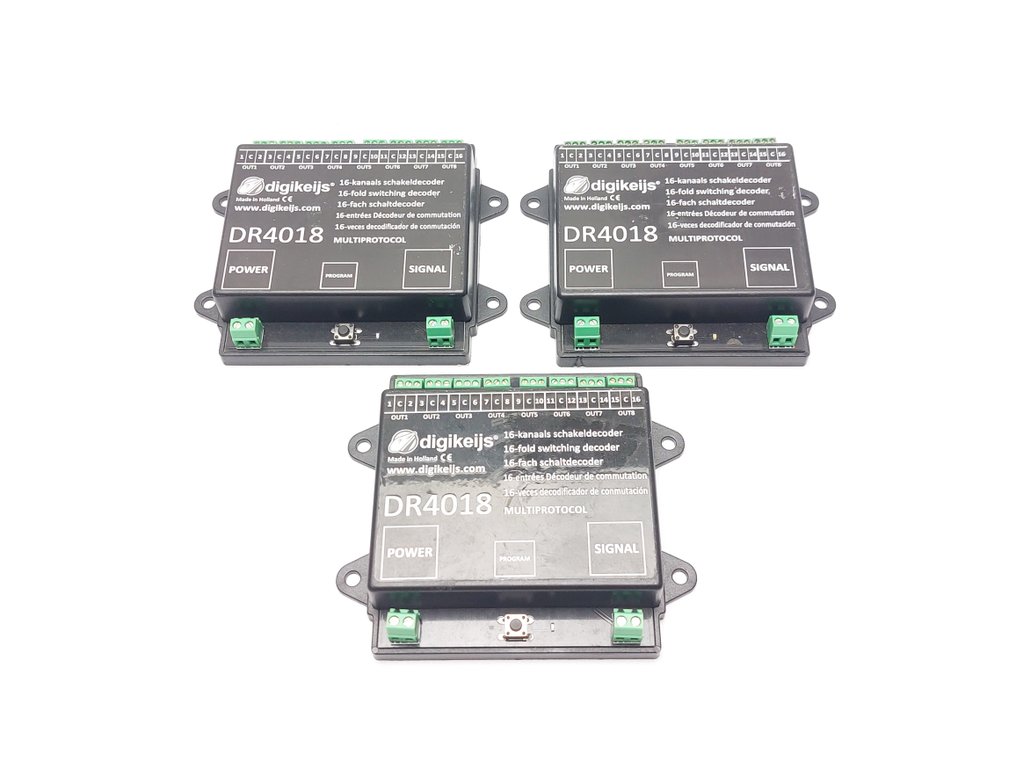 Digikeijs H0 - DR4018 - Model kolejowy (3) - 3x 16-kanałowy dekoder ...