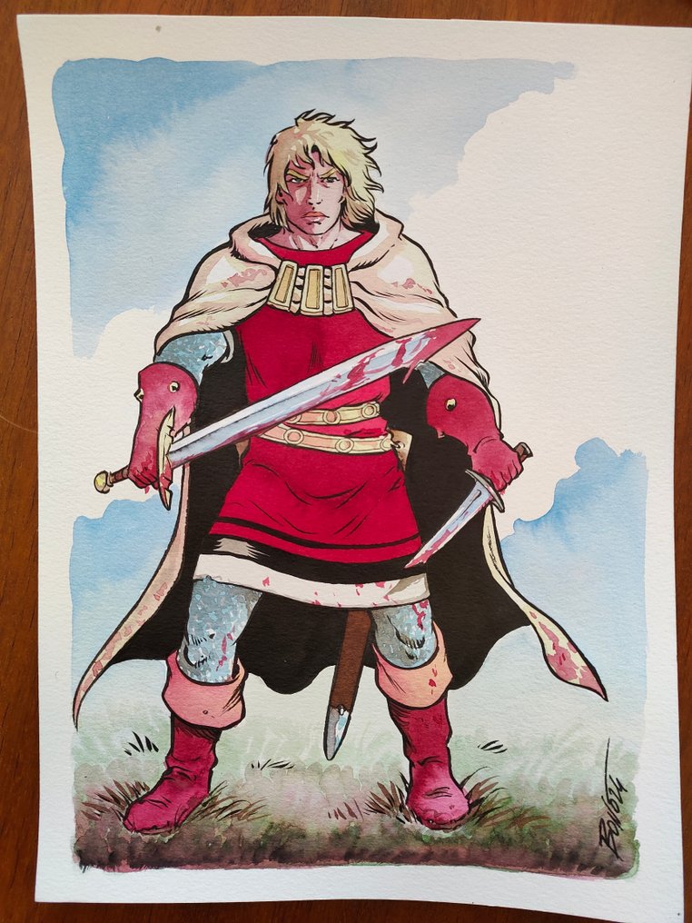 Bono, Fabio - 1 Original colour drawing - De Rode Ridder - Johan - 2024 ...