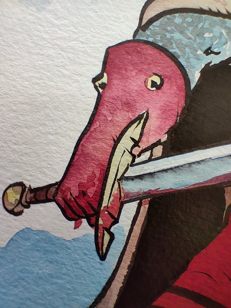 Bono, Fabio - 1 Original colour drawing - De Rode Ridder - Johan - 2024 ...