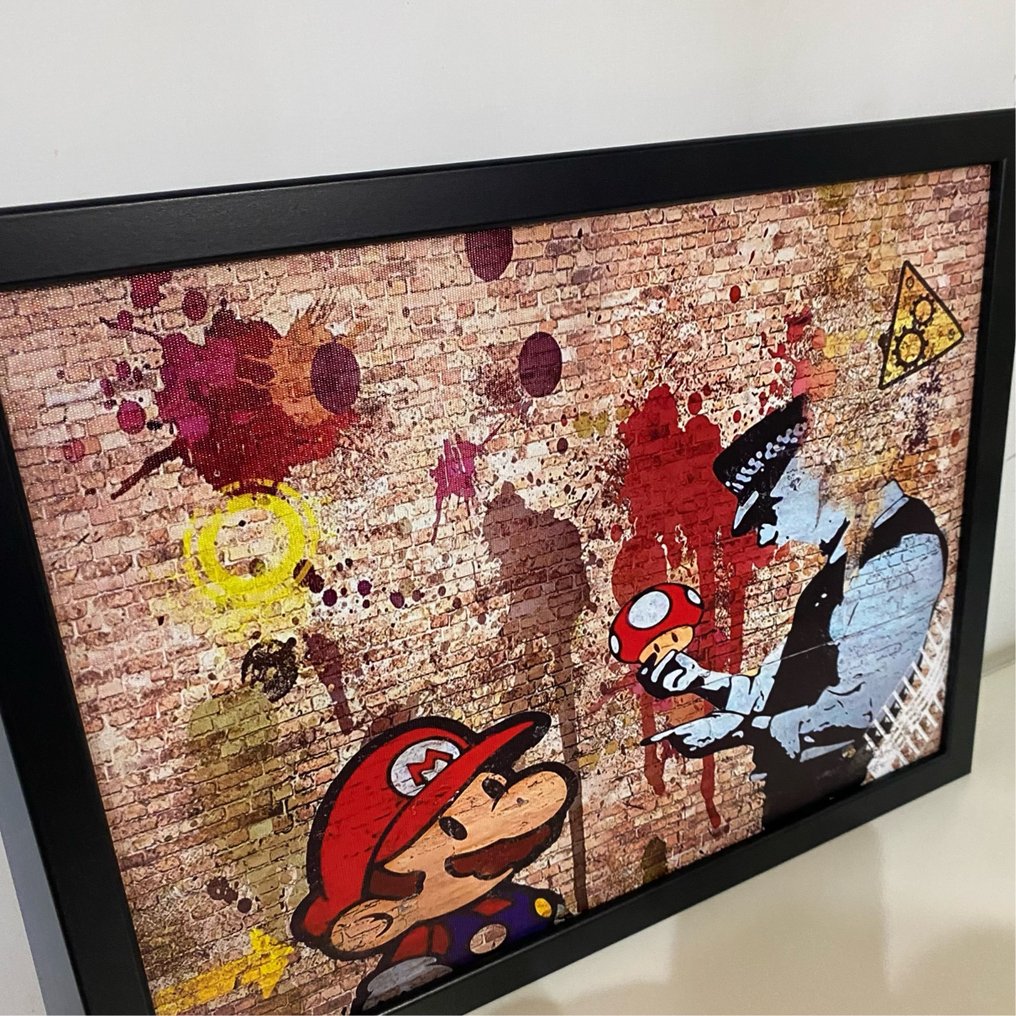 LDM - "Mario and Cop by Banksy" - Catawiki