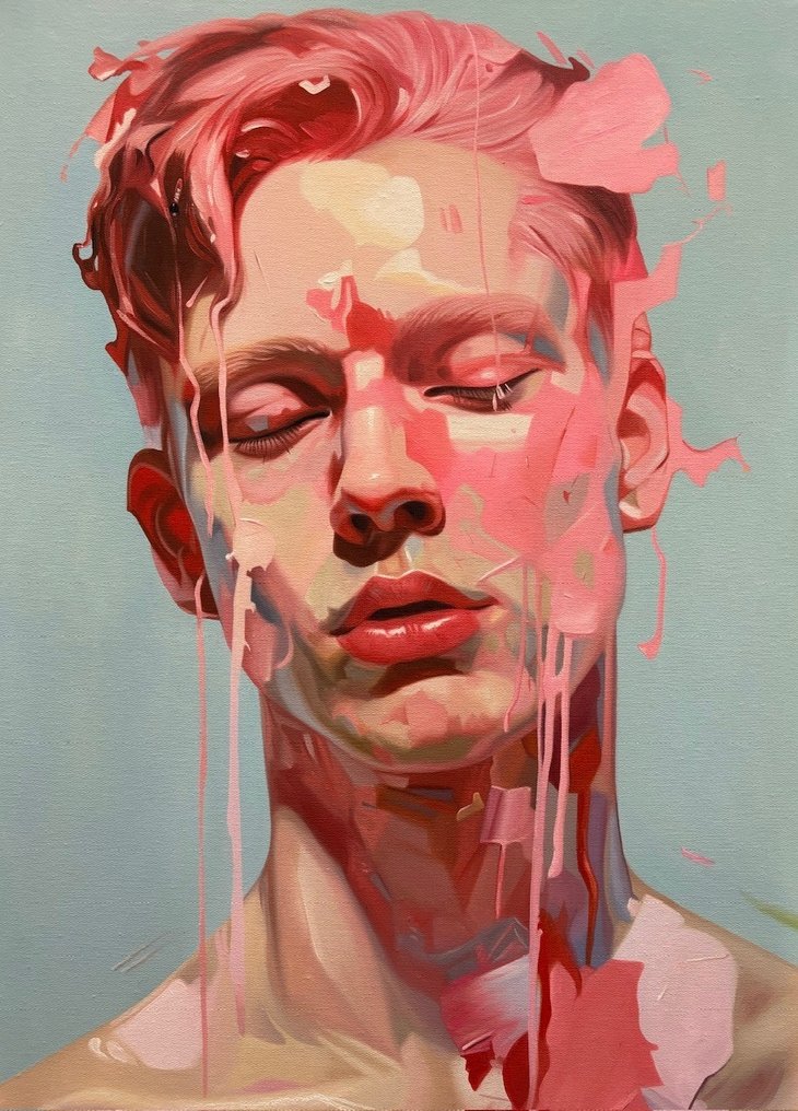 Alexy Berthelot - Leon portrait texturing - Catawiki