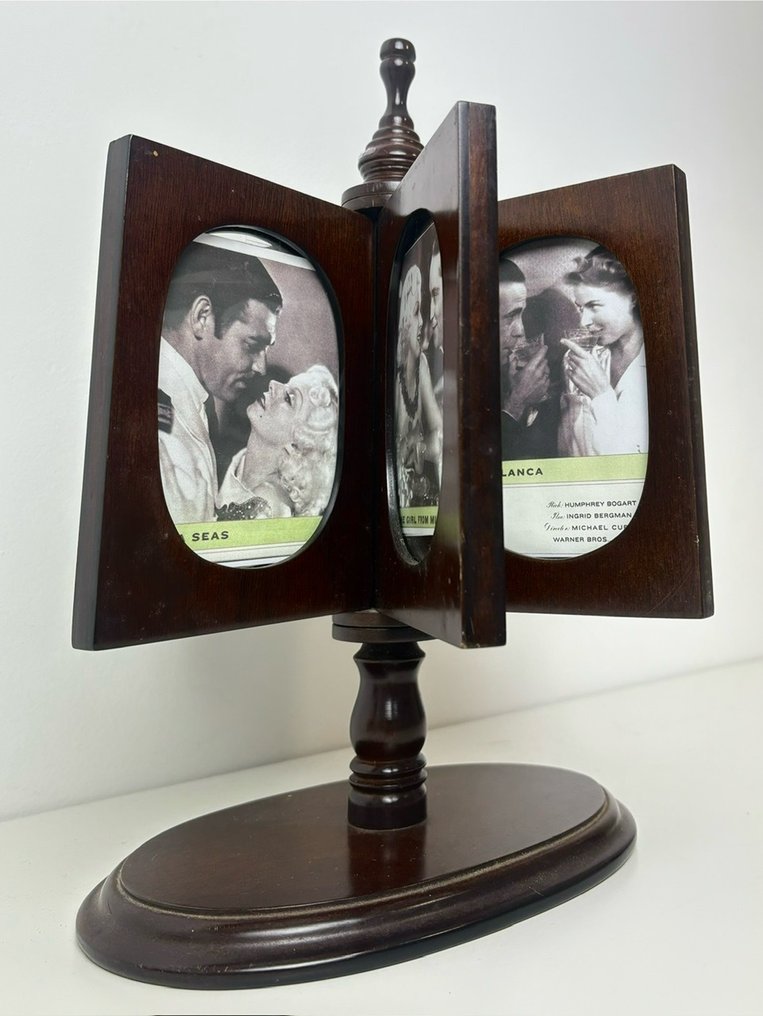 Picture frame - Rotatable photo stand with 6 holders and 12 photos ...