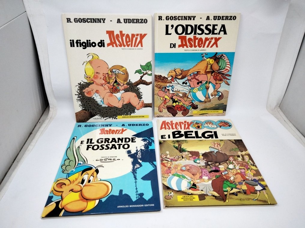 Asterix, Oumpah-Pah Collezione volumi cartonati + stickers + manifesto ...