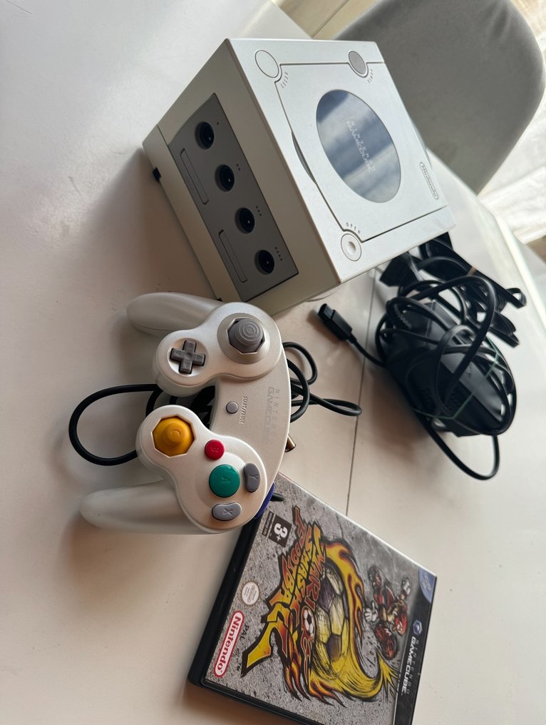 Nintendo - Nintendo gamecube white pearl édition mario smash football ...
