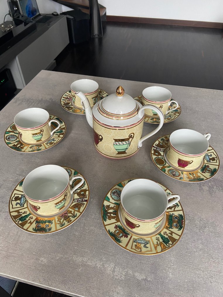Gucci - Tea service (7) - Mythology - Gilt, Porcelain - Catawiki