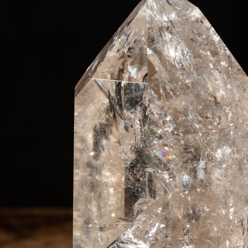 Extra Clear Quartz Tip - XL Size Ultra Clear Quartz Tip - Height: 231 ...