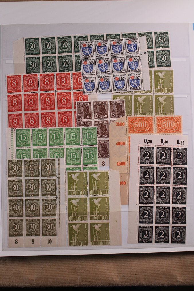 Germany + Romania 1920/1983 - Batch of skins and field parts in special Krausehandler ring ...