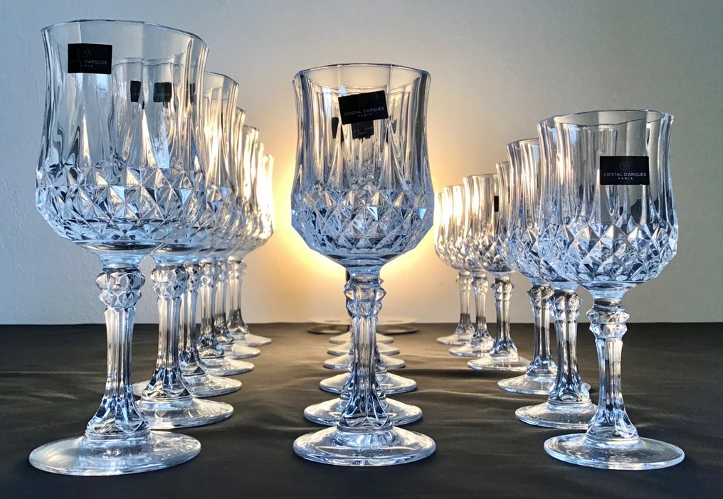Cristal D’Arques - Paris - Wijnglas - Longchamps - 18 wijnglazen ...